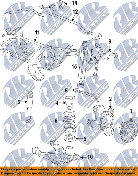 Автозапчасти Cadillac SRX 2011г. - Подвеска - Задняя подвеска - Рычаг